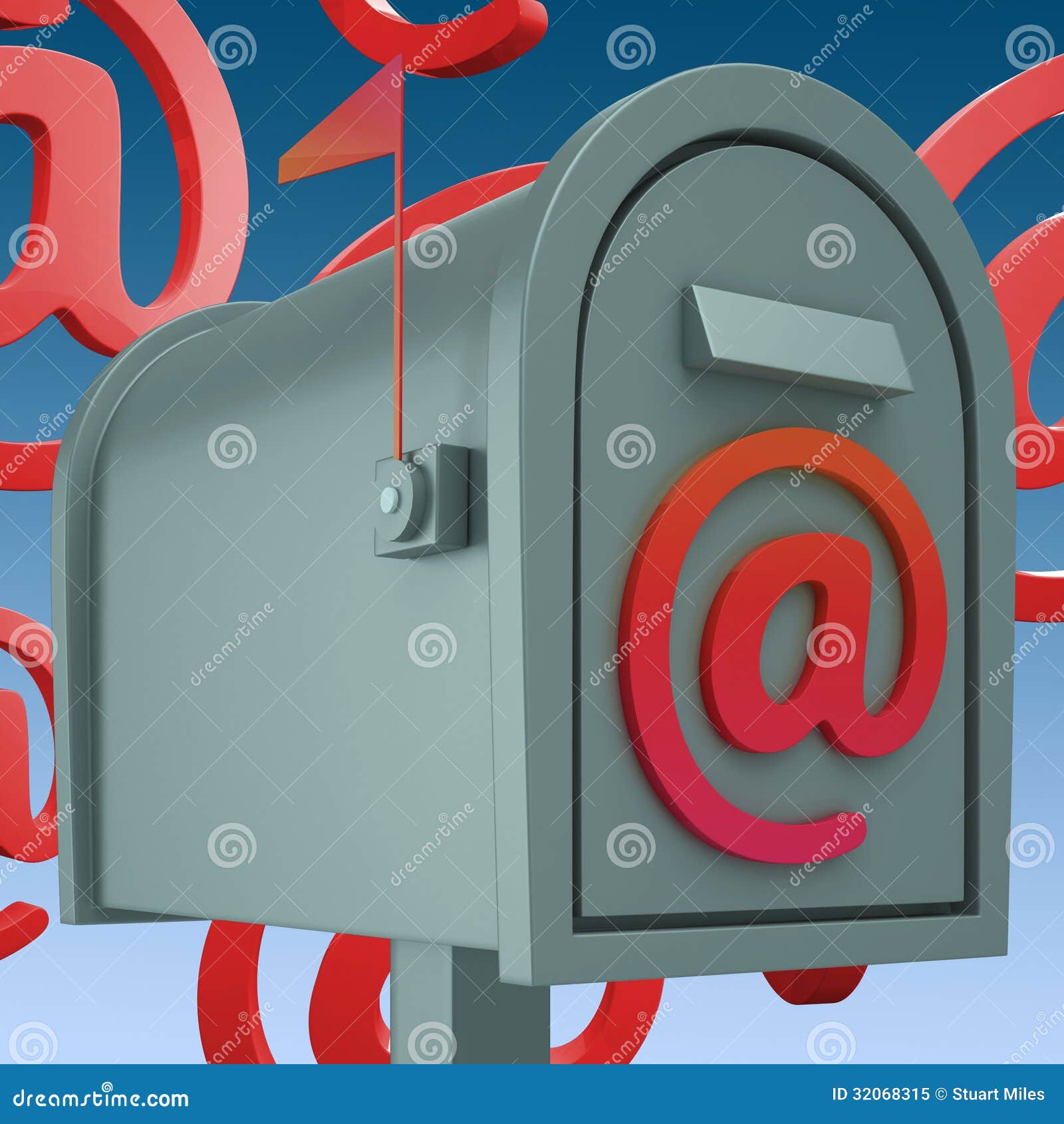 E-mailpostbox Toont De Post Van Inbox En Outbox- Stock Illustratie ...