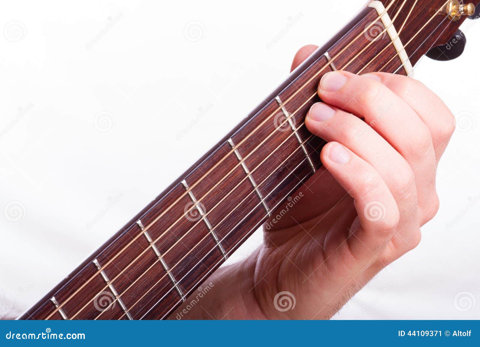 G Major Chord Played By Guitarist On Classical Acoustic Guitar Stock ...
