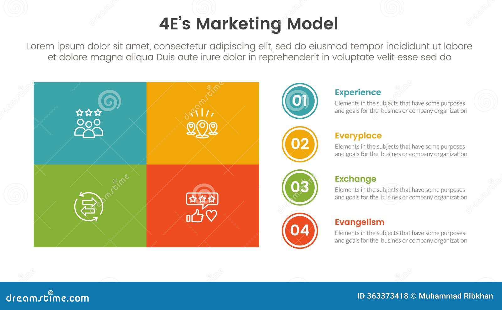Matrix Structure Dimensions Template Infographic With Simple Box ...