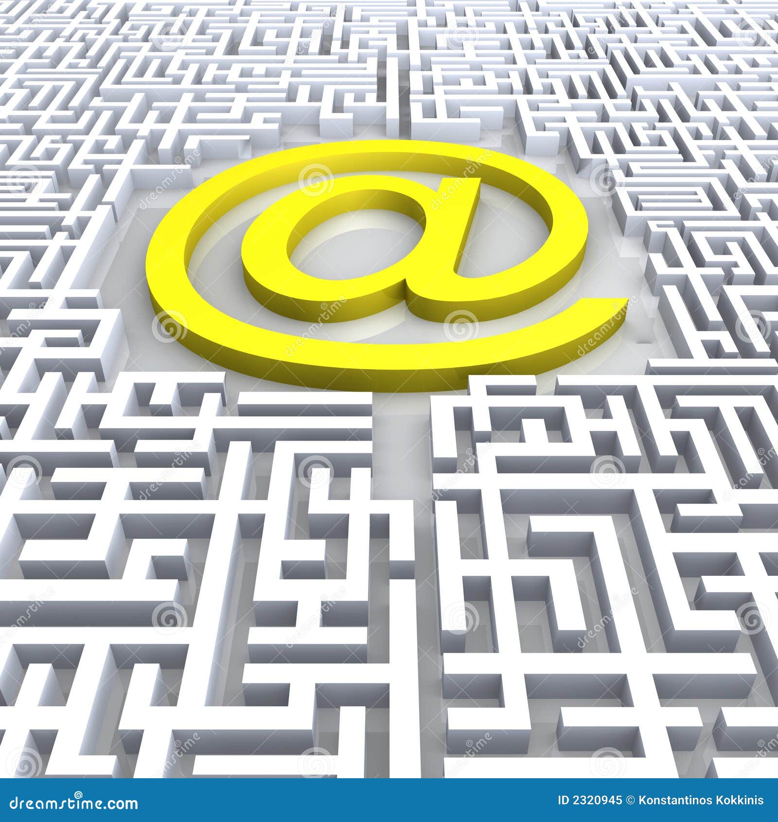 E-maze stock illustration. Illustration of complex, concept - 2320945