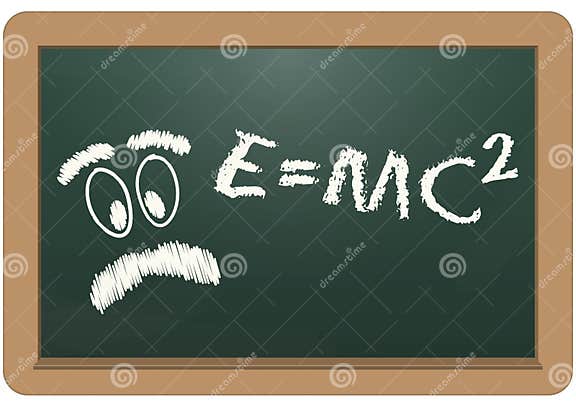 E=mc2 chalkboard stock vector. Illustration of albert - 28127963