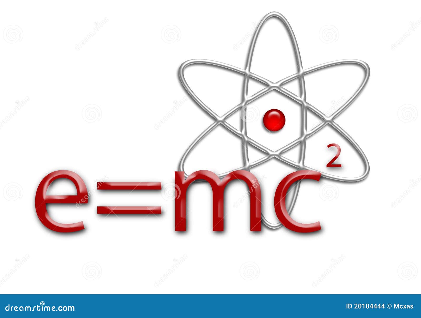 E=mc2 Vergelijking En Atoom Stock Illustratie - Illustration of alarm ...