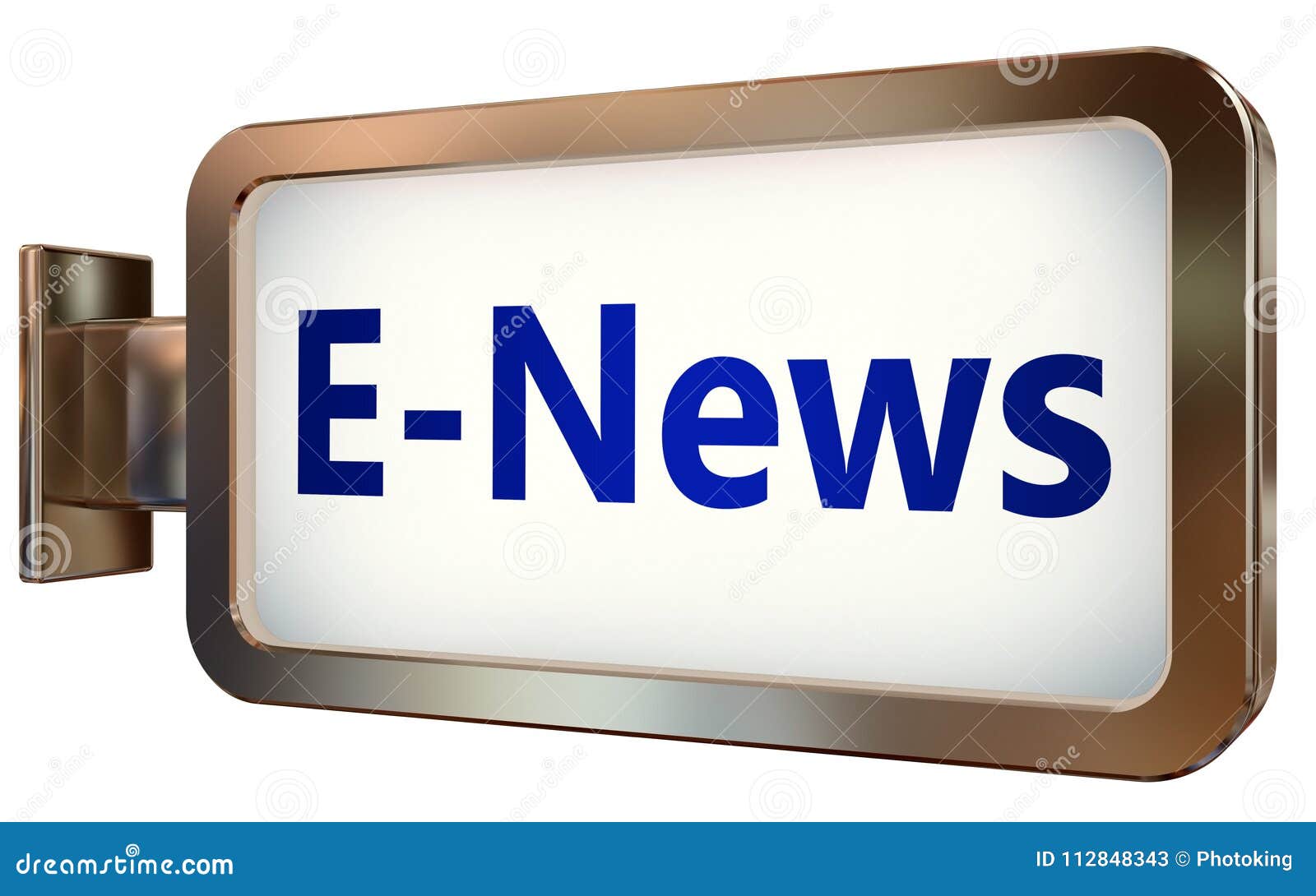 E-news on Billboard Background Stock Illustration - Illustration of ...