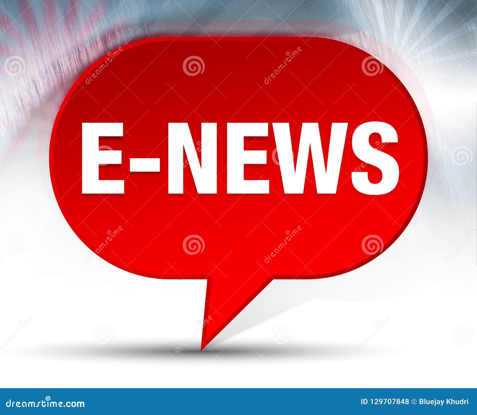 E-news Red Bubble Background Stock Illustration - Illustration of sign ...
