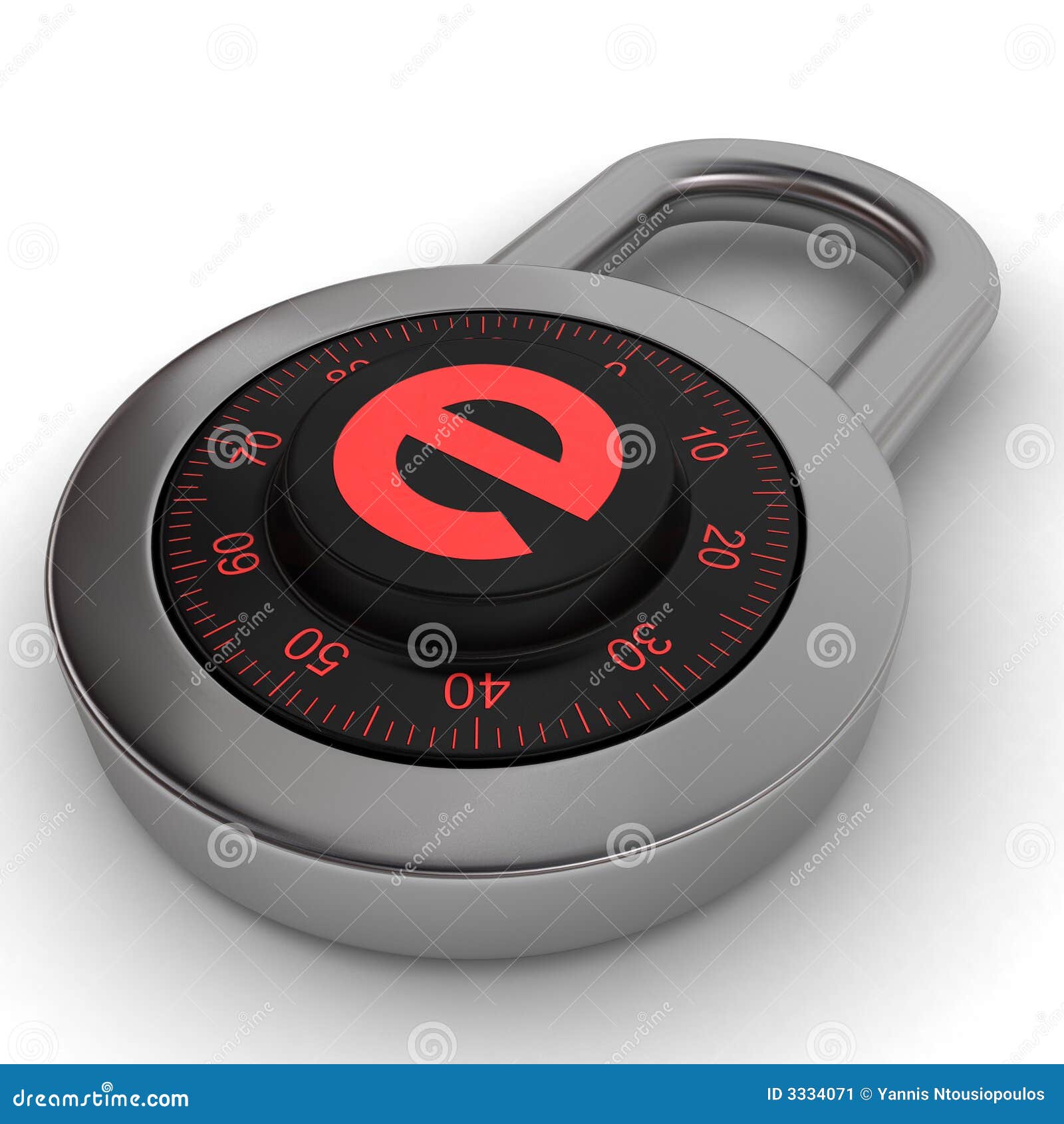 E-padlock stock illustration. Illustration of clipping - 3334071
