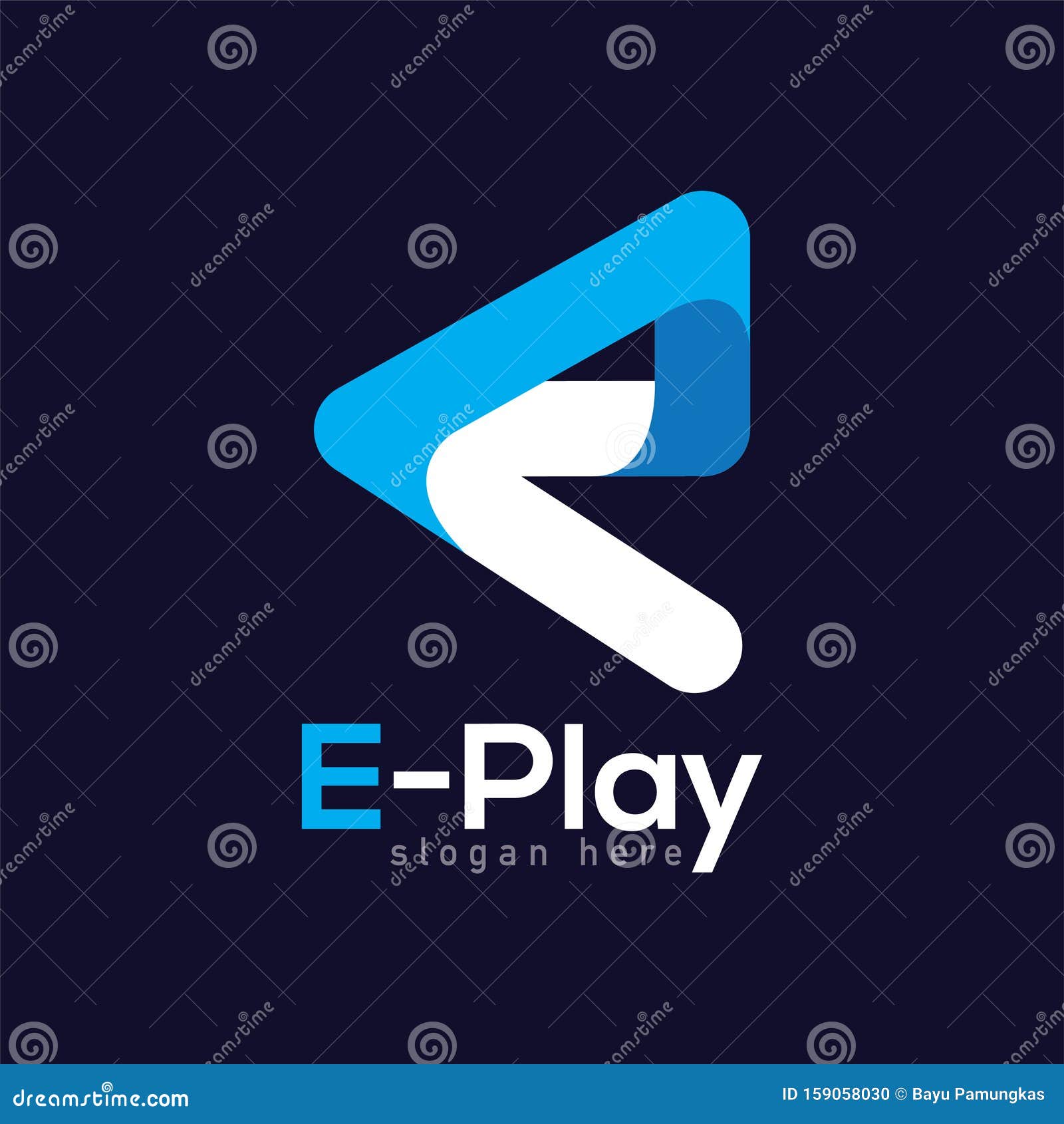 E Play Logo Icon Vector Template Stock Vector - Illustration of media ...