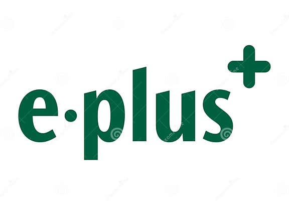 E Plus Logo stock illustration. Illustration of germany - 321047772