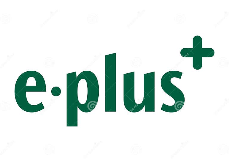E Plus Logo stock illustration. Illustration of germany - 321047772