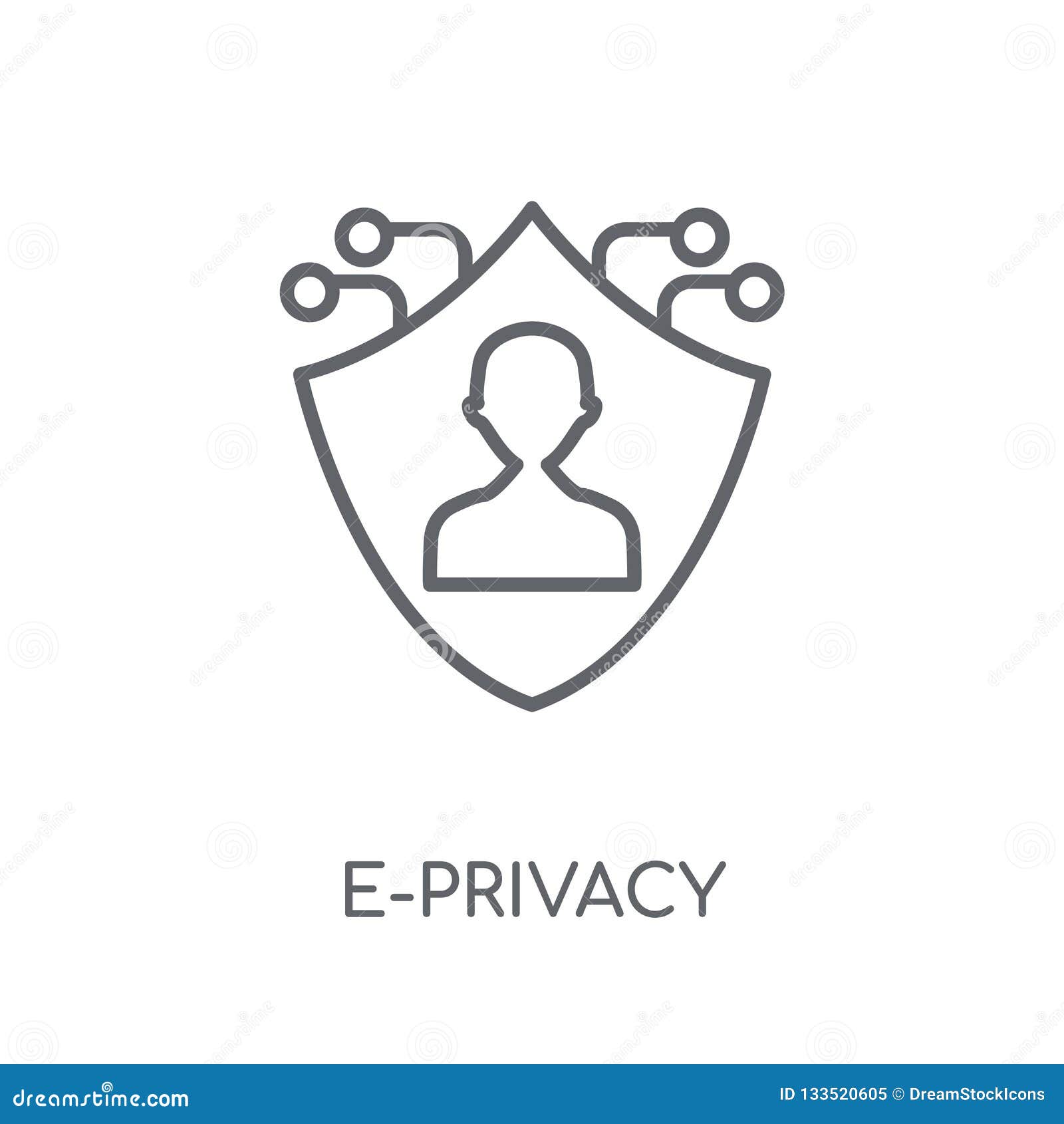 E-privacy Linear Icon. Modern Outline E-privacy Logo Concept on Stock ...
