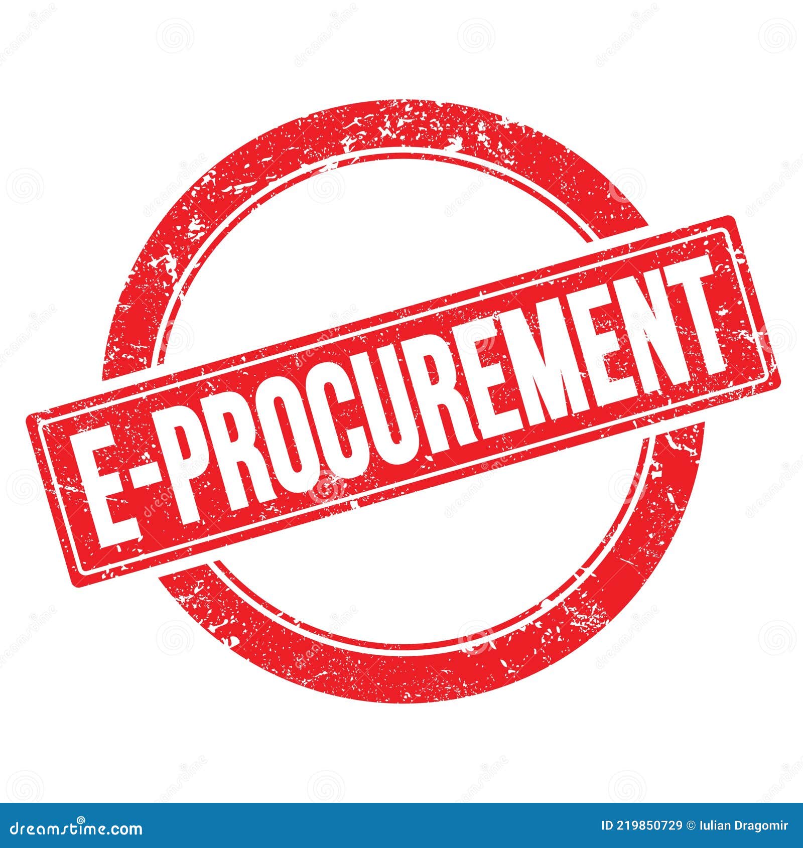 E-PROCUREMENT Text On Black Red Sticker Stamp Royalty-Free Stock ...