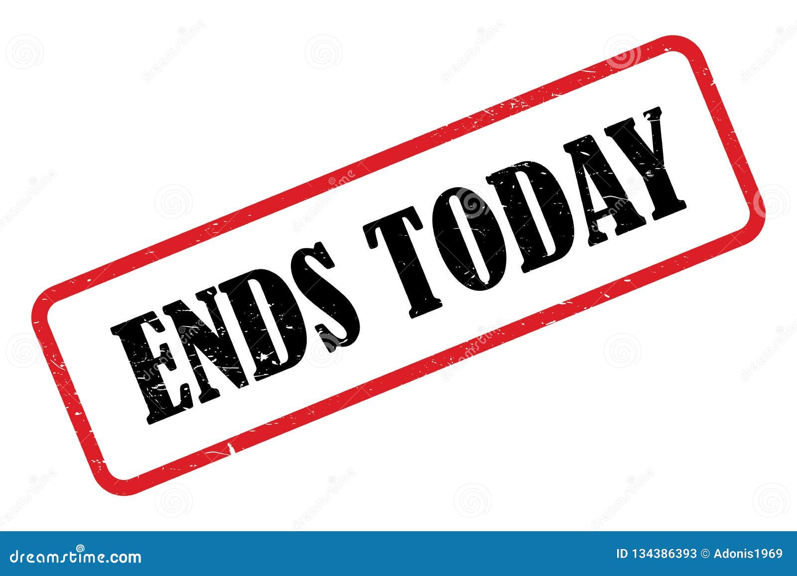 Ends today heading illustrazione di stock. Illustrazione di senso ...