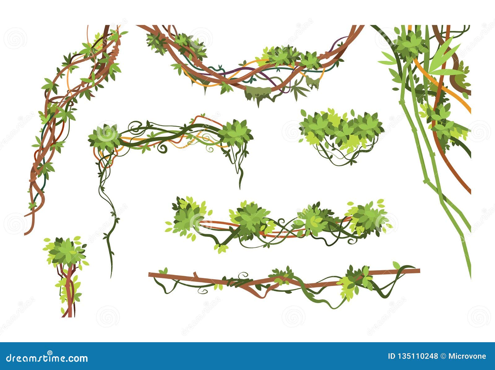 Liane Stock Illustrations, Vecteurs, & Clipart – (11,831 Stock ...