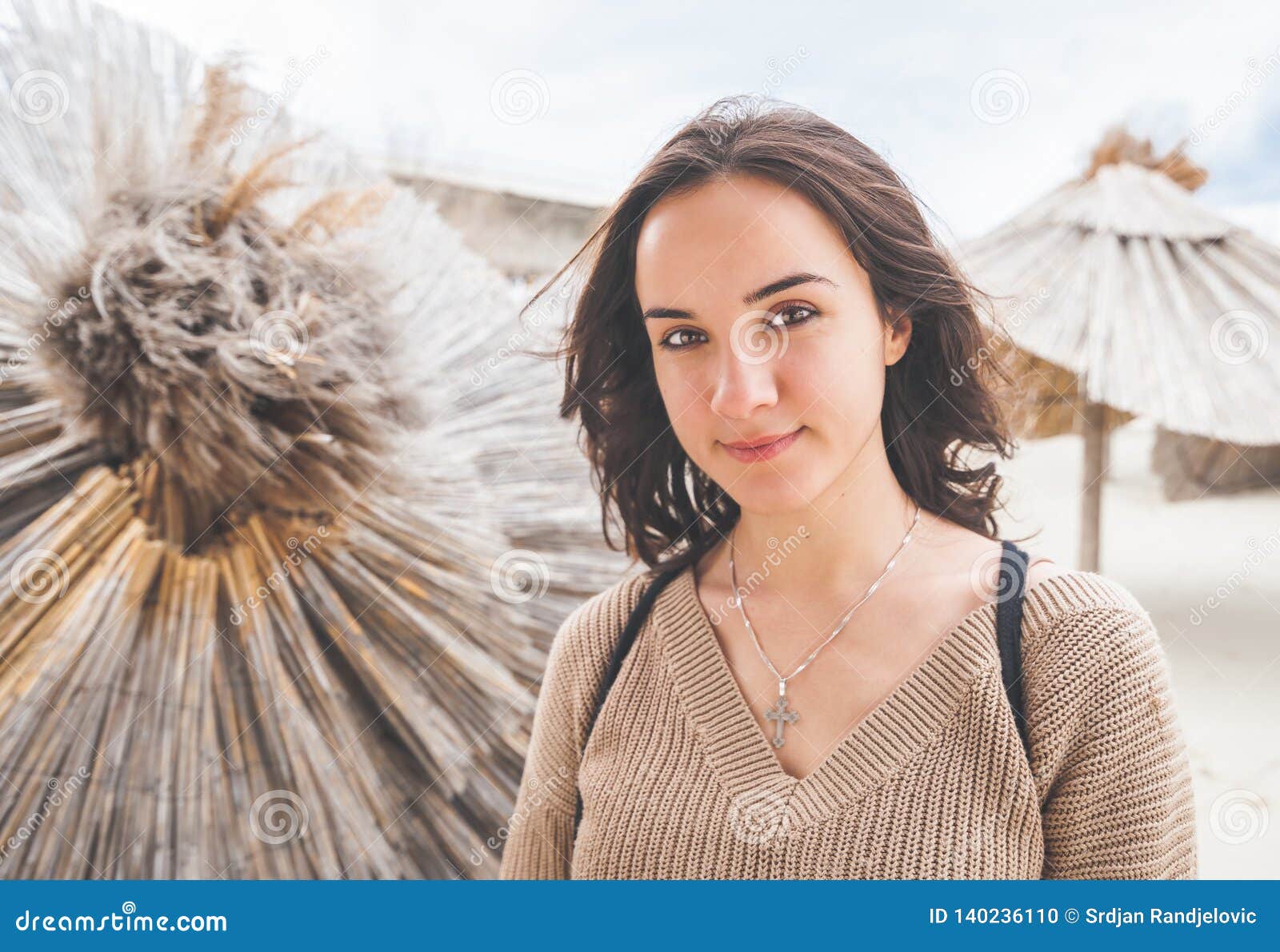 Portrait of Beautiful Positive Happy Sensitive Young Girl or Woman ...