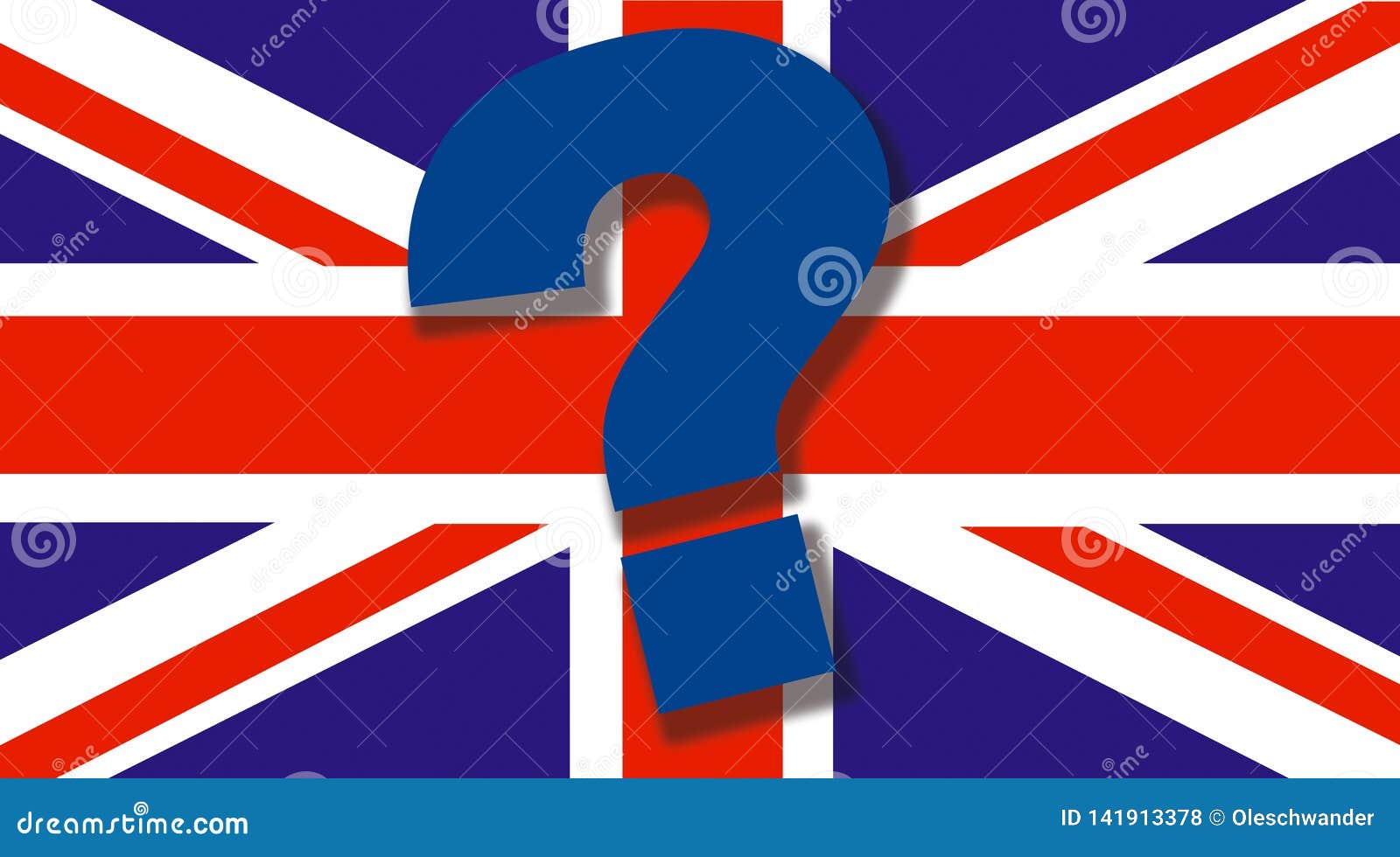 British Flag with Big Question Mark on Top - Brexit Concept - UK and ...