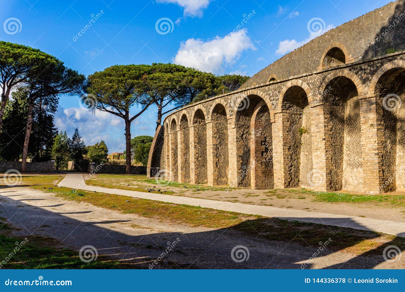 Ancient Arena in the Ruins of Roman Imperial City Pompeii 库存照片 - 图片 包括有 ...