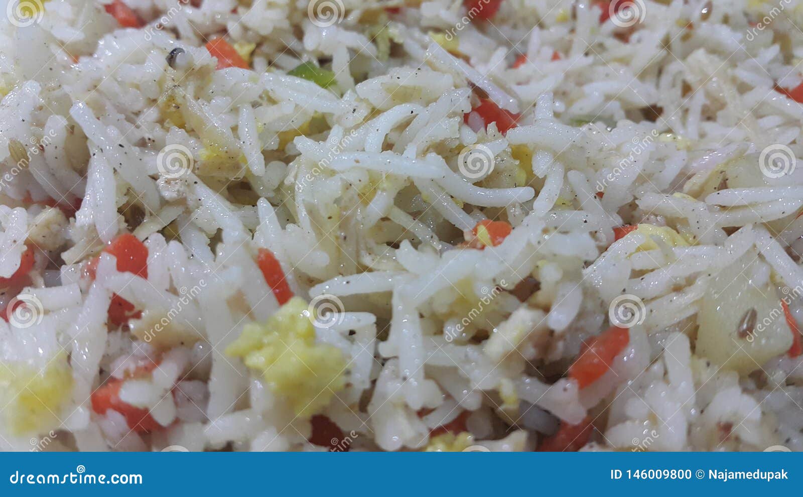 Basmati Rice Pulao or Pulav with Peas, or Vegetable Rice 库存照片 - 图片 包括有 ...