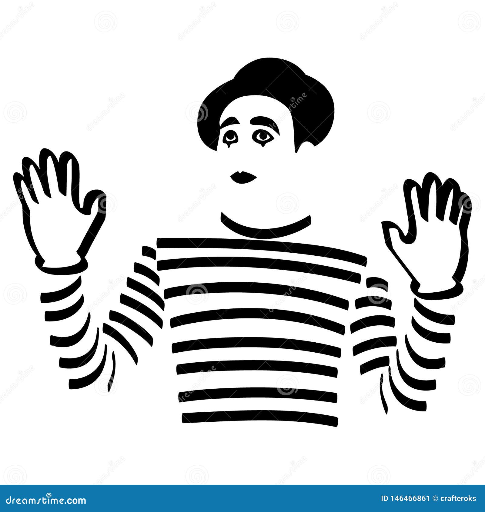 Mime Vector Eps Hand Drawn, Vector, Eps, Logo, Icon, Crafteroks ...