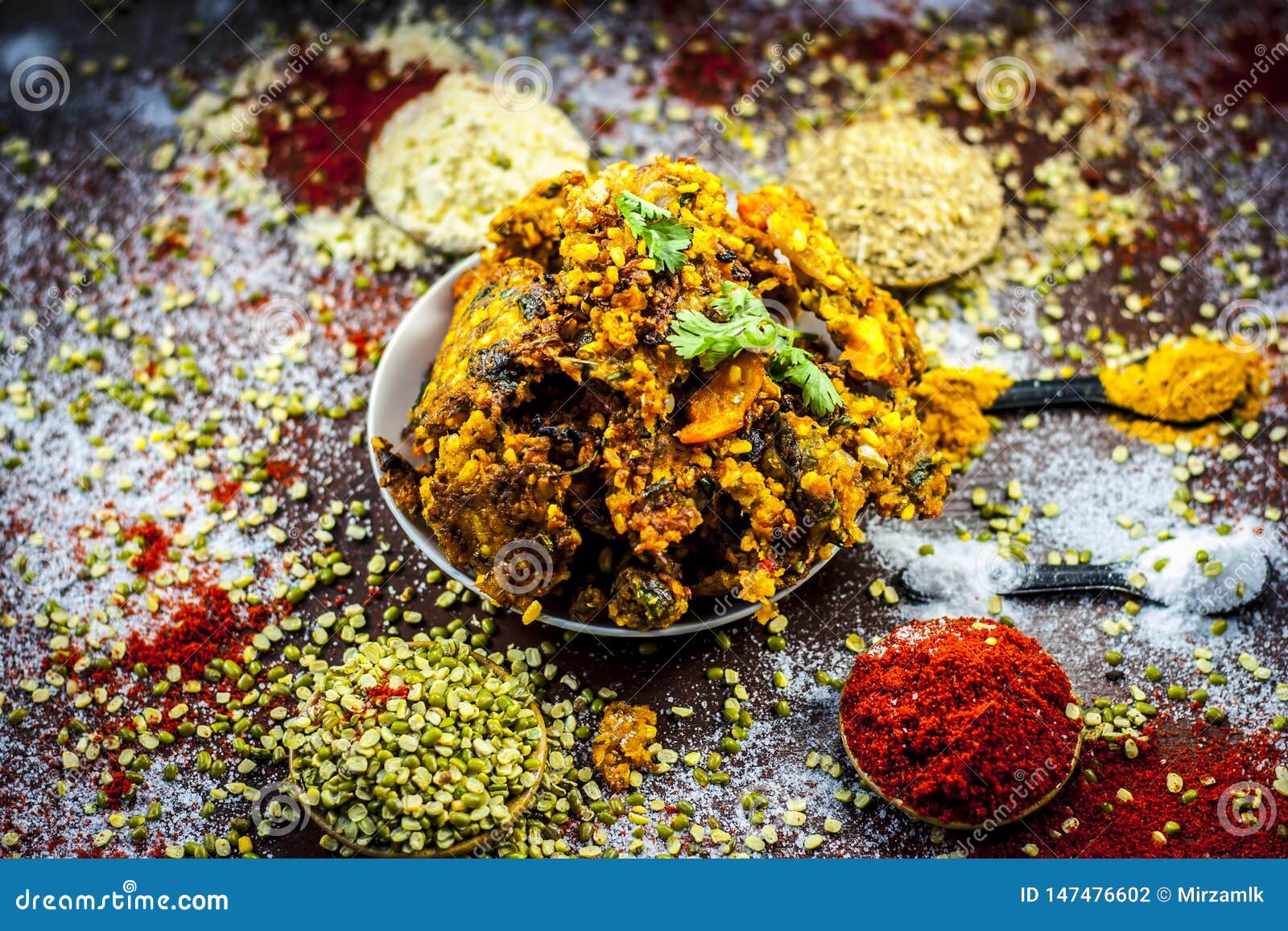 Close Up of Indian/Asian Popular Ramzan`s/Ramadan`s Special Vada/vadiya ...