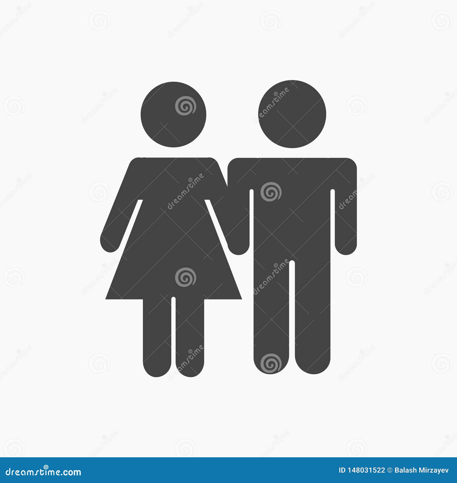 Black People, Couple Relationship Icon 向量例证 - 插画 包括有 界面, 背包: 148031522