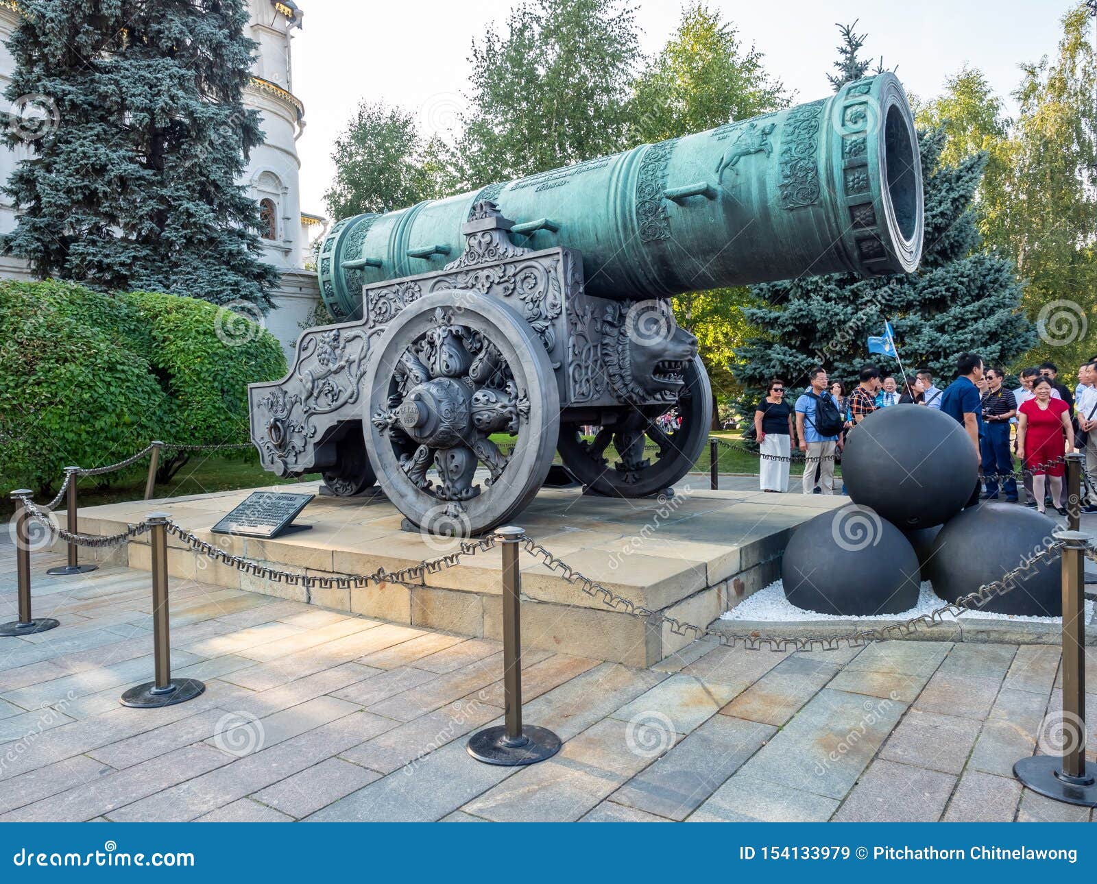 Tsar Cannon in Kremlin, Moscow, Russia 编辑类库存图片 - 图片 包括有 吸引力, 经纪: 154133979