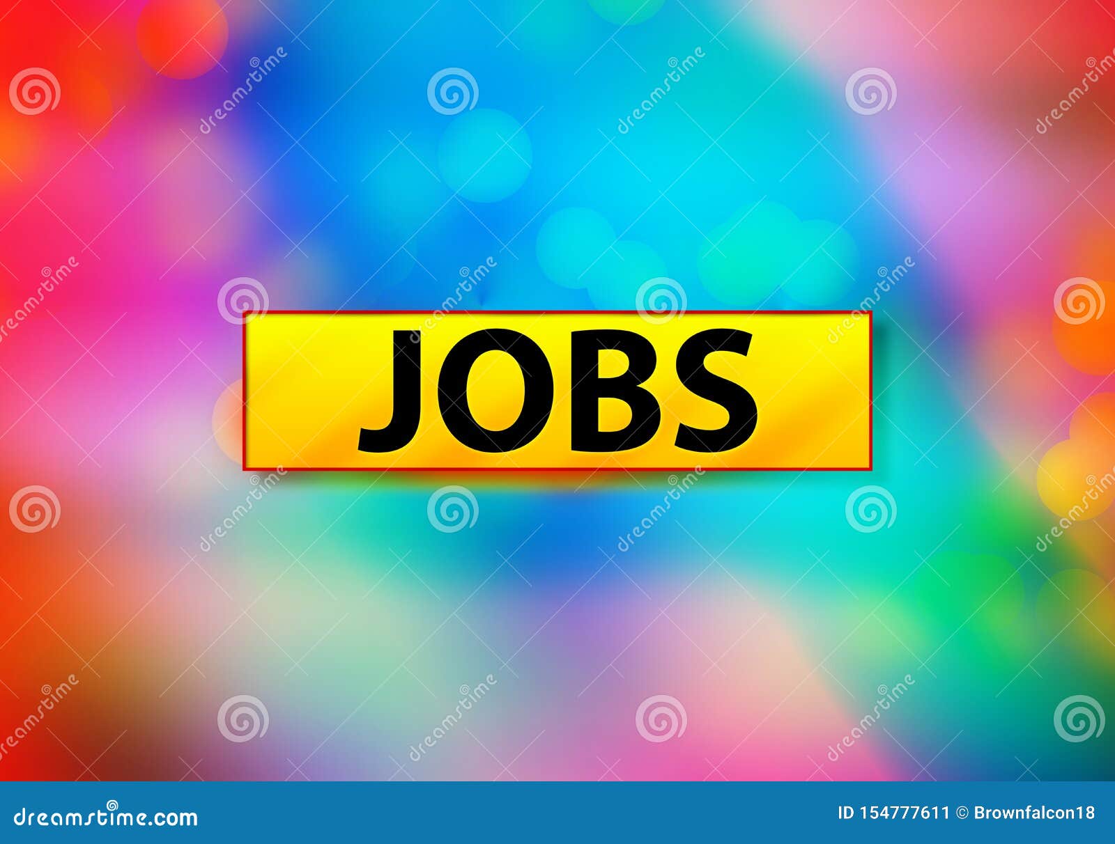 Jobs Abstract Colorful Background Bokeh Design Illustration Stock ...