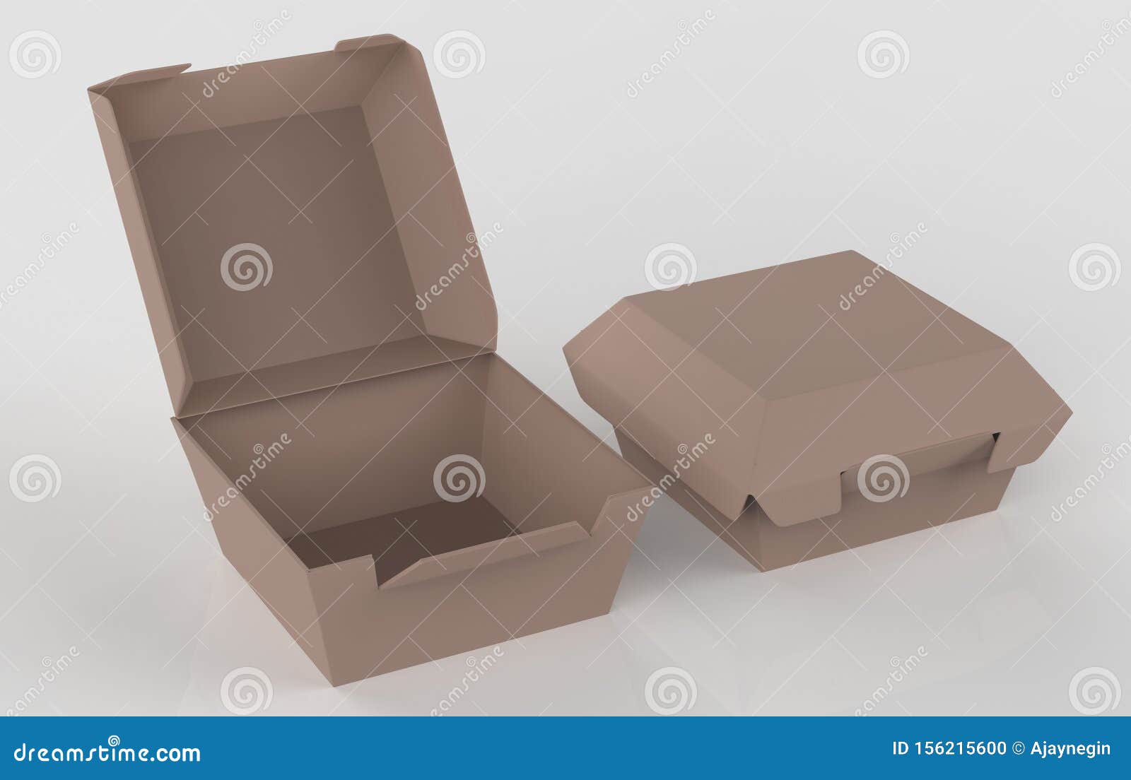 Blank food box packaging stock illustratie. Illustration of karton ...