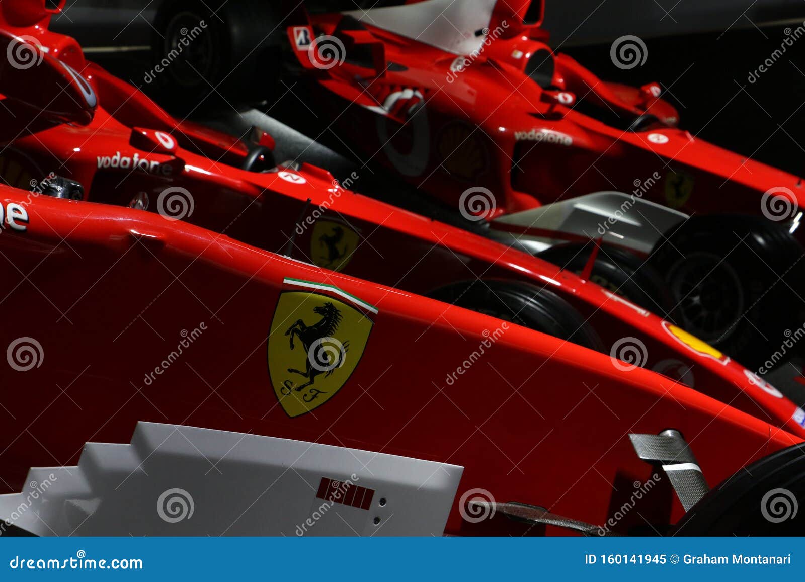 Display of Formula 1 Ferraris Immagine Editoriale - Immagine di capra ...