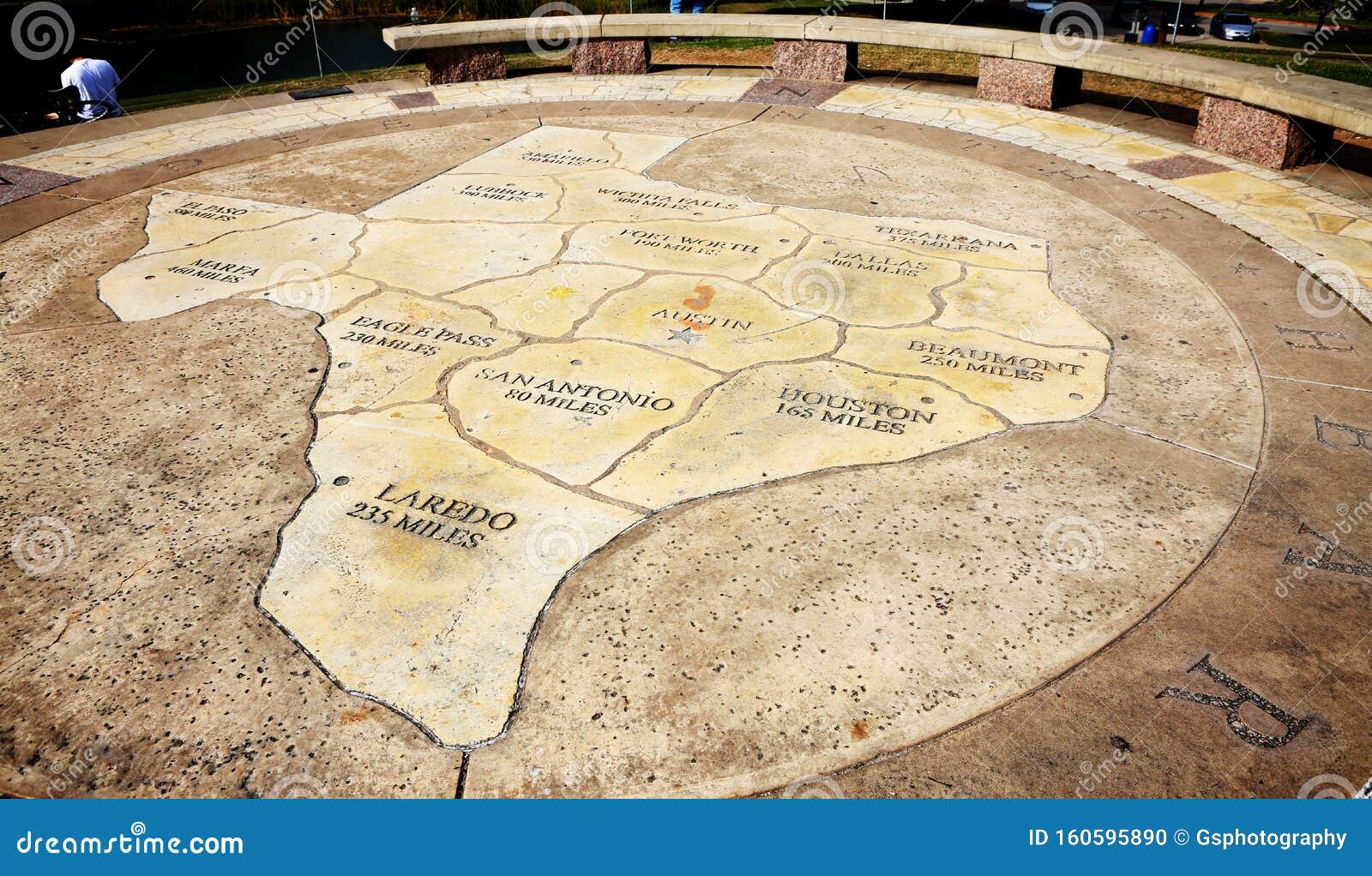 Texas map on stone foto de stock. Imagem de exterior - 160595890
