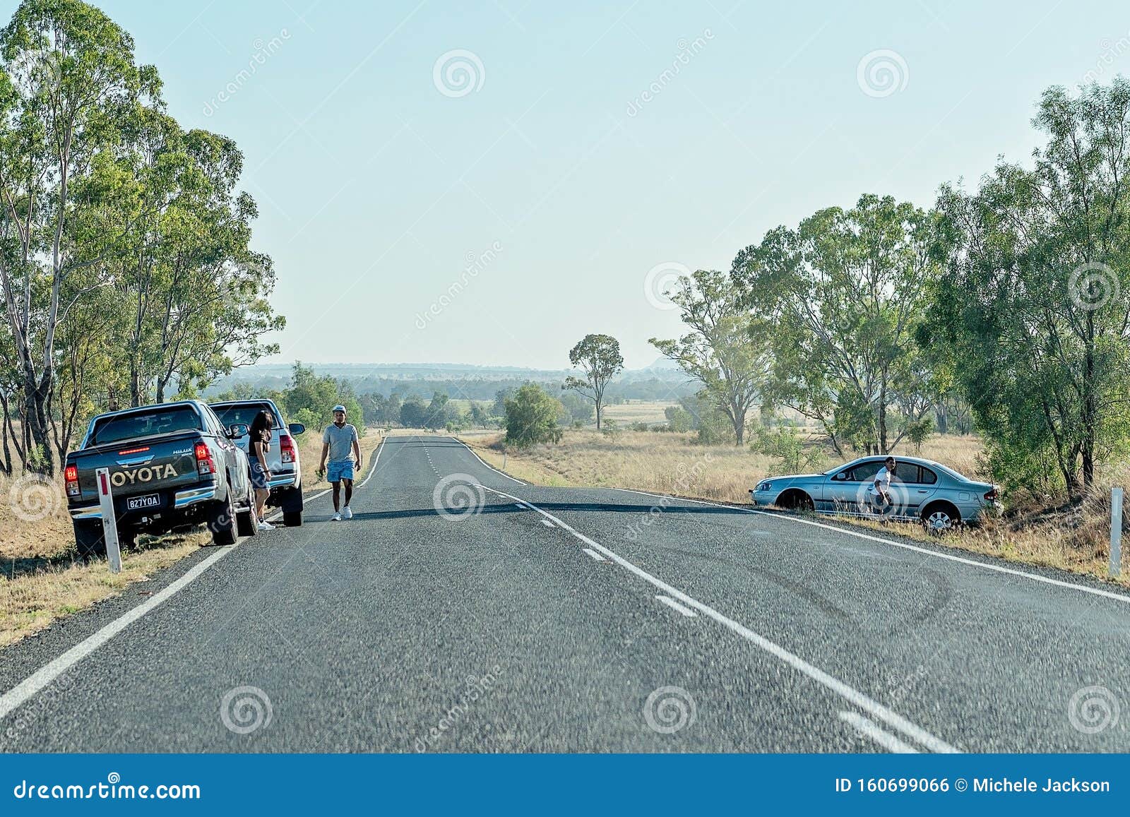Car Skids Off Highway into a Ditch 编辑类照片 - 图片 包括有 冲突, 自动: 160699066
