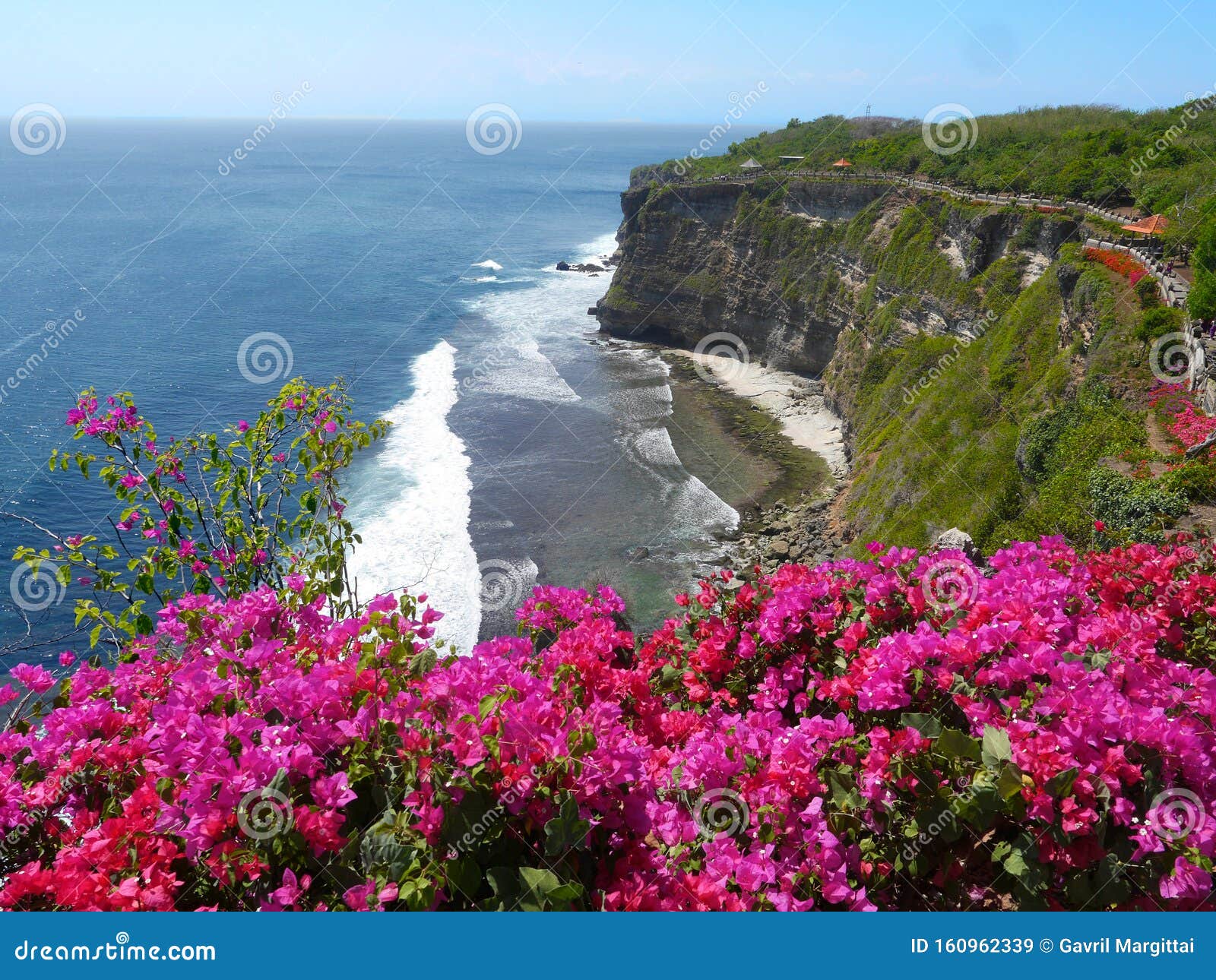 Steep Cliff with Lush Vegetation Bali Indonesia 库存图片 - 图片 包括有 岩石, 醉汉 ...