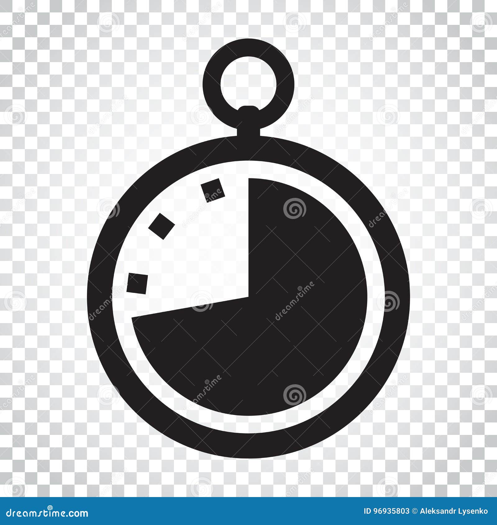 Timer-Icon-Abbildung Piktogramm Der Flatvektor-Uhr Einfacher Bus Vektor ...