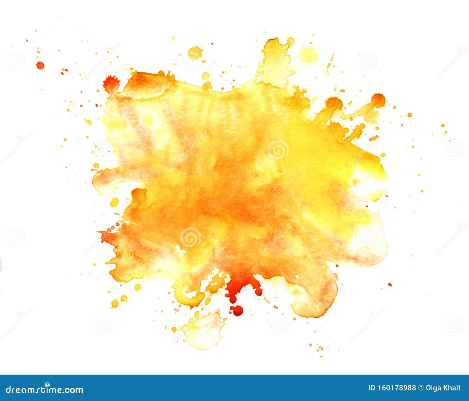 Sfondo Acquatico Astratto Elemento Grafico in Colori Caldi La Macchia ...