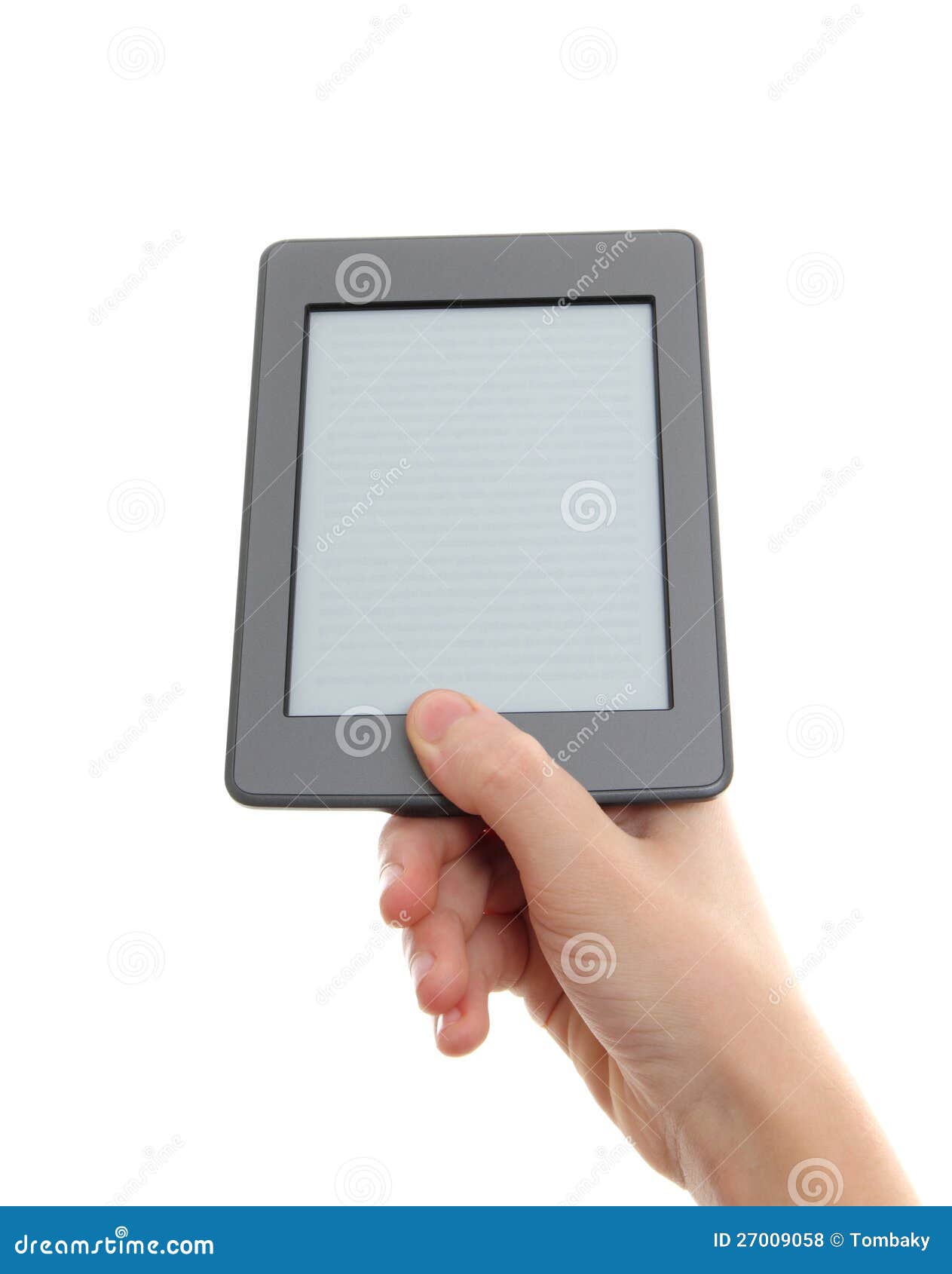 E-reader and hand stock photo. Image of hold, computer - 27009058