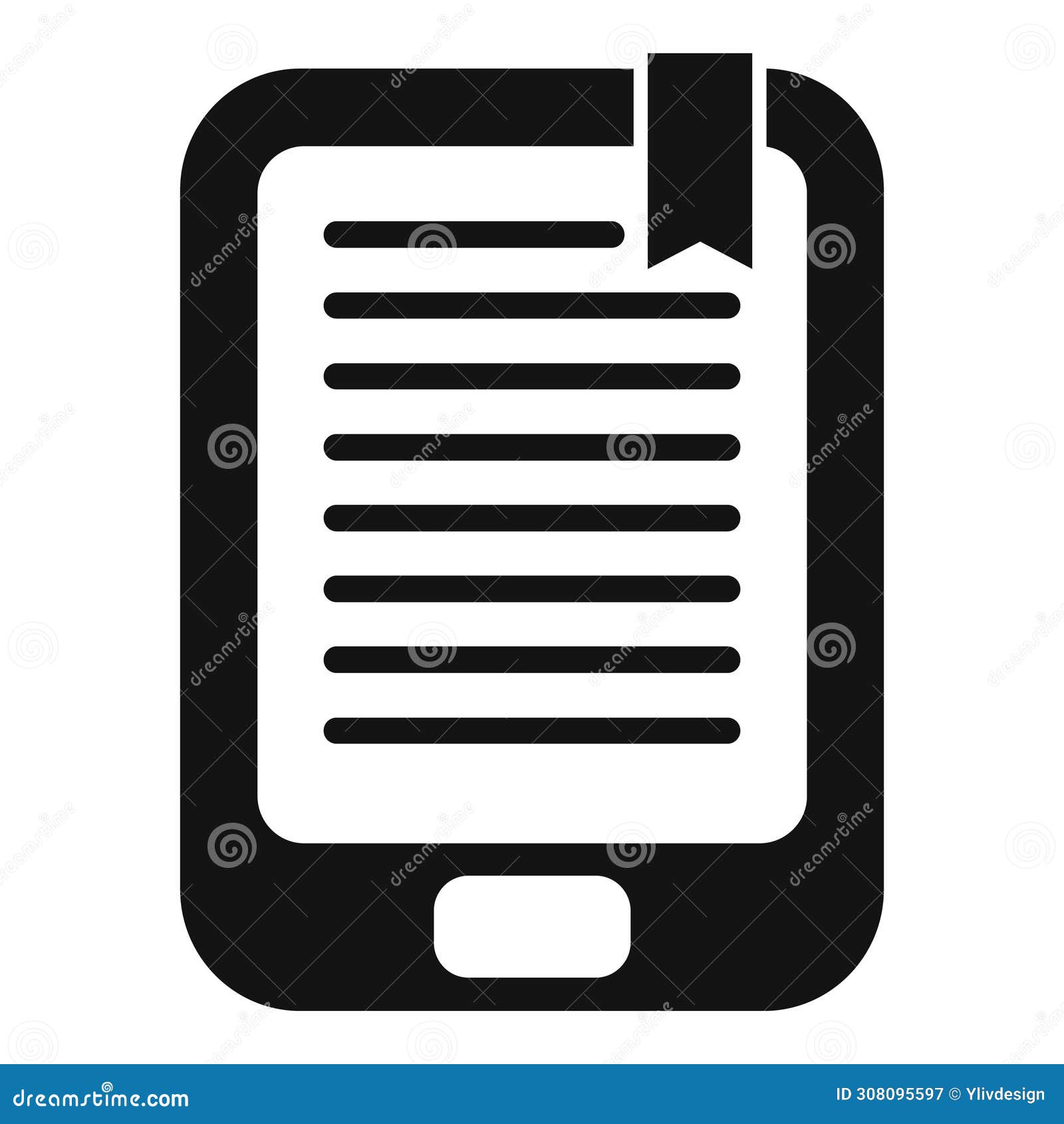 E Reader Icon Simple Vector. Online Books Store Stock Vector ...