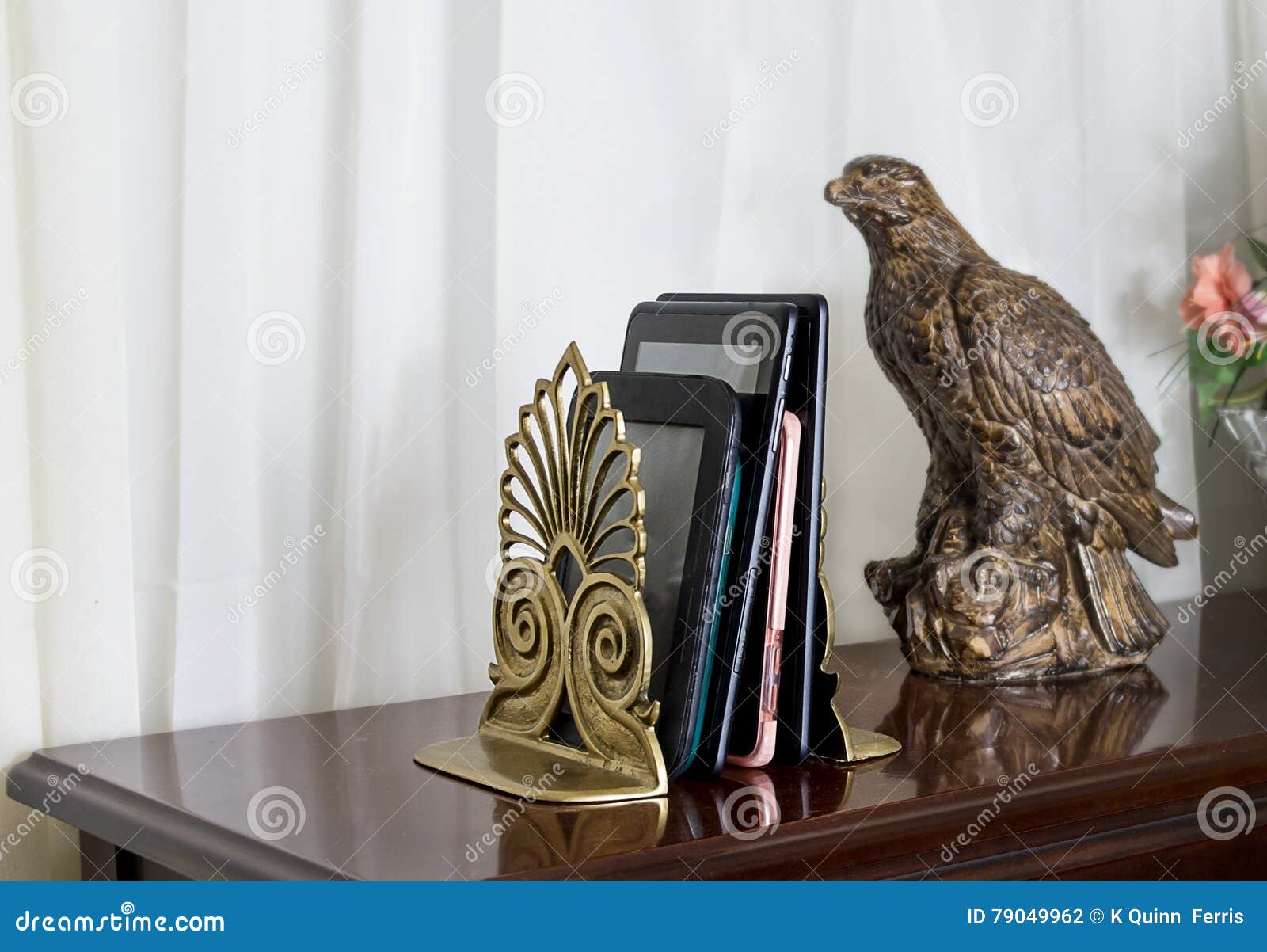 E Readers between Bookends stock photo. Image of ends - 79049962