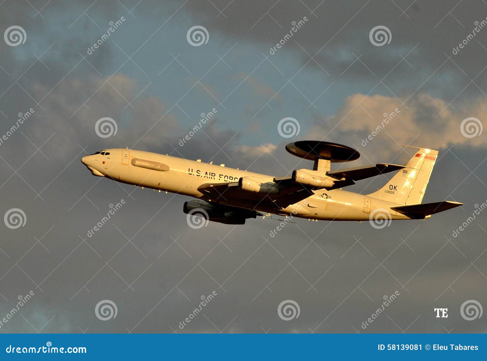 Navy AWACS Aircraft Behind The Riverside Resort, Laughlin Editorial ...