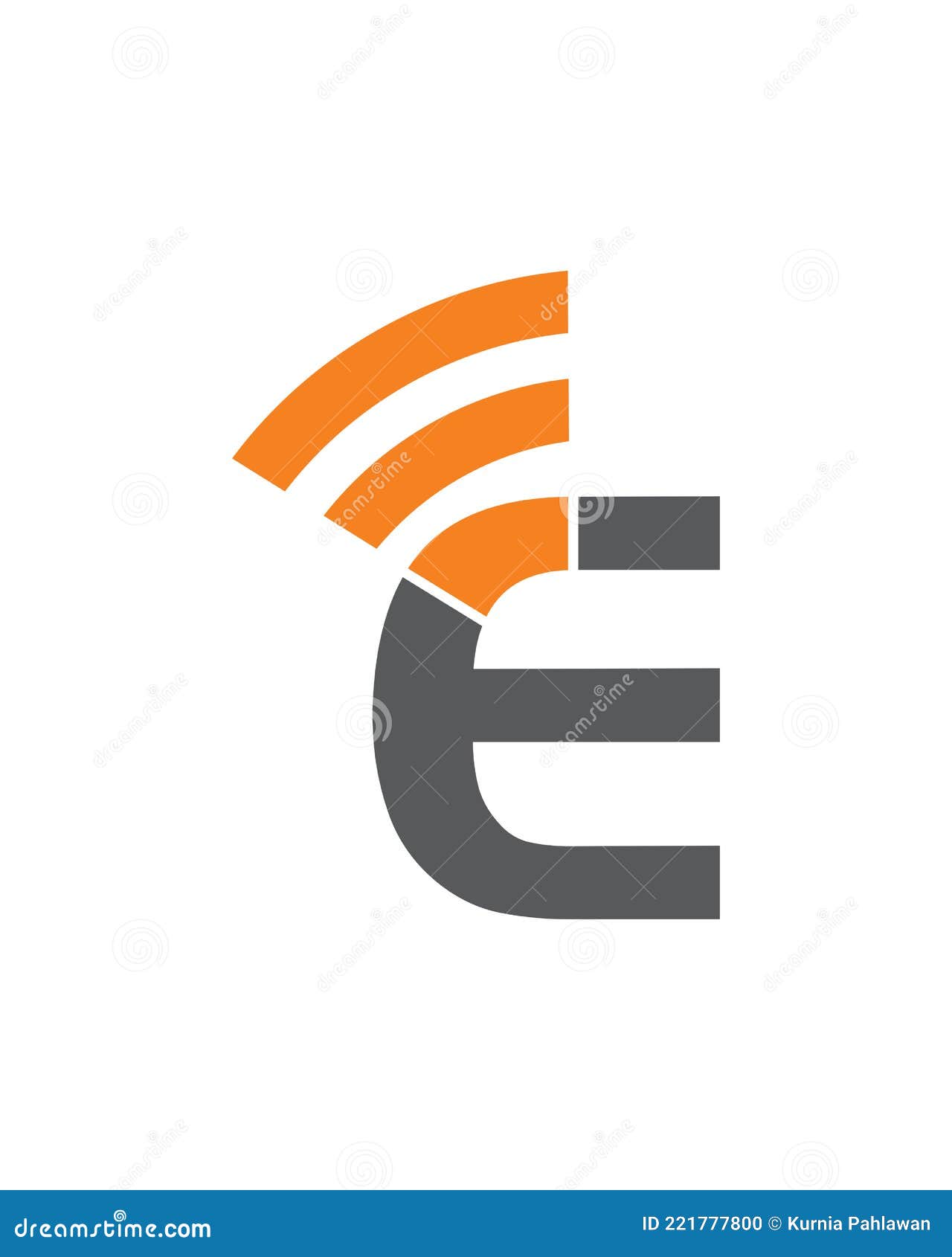 E Signal Logo , Network Logo Vector Stock Illustration - Illustration ...