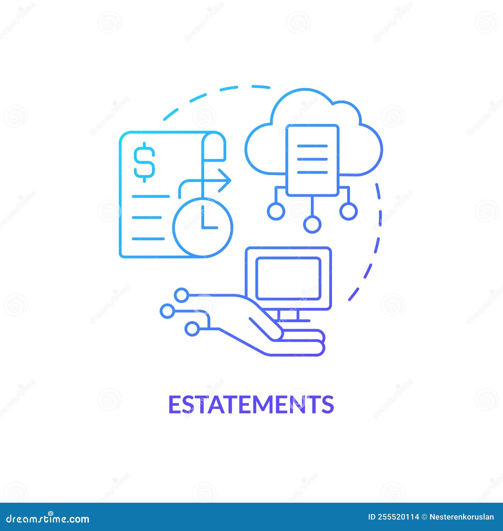 E Statements Blue Gradient Concept Icon Stock Vector - Illustration of ... E Statements Blue Gradient Concept Icon Stock Vector - Illustration of ...