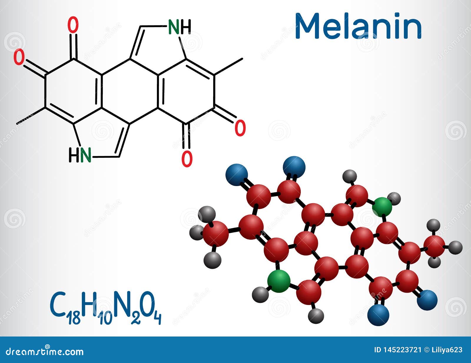E Structureel Chemisch Formule En Moleculemodel Vector Illustratie ...