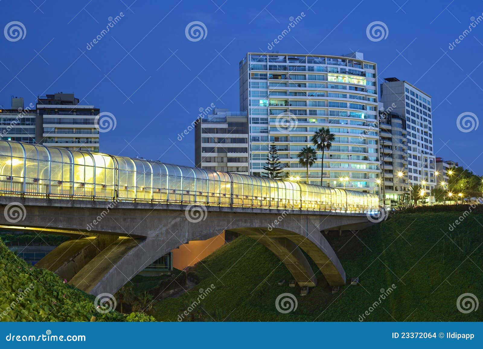 E. Villean Rey Bridge in Lima, Peru Stock Photo - Image of structure ...