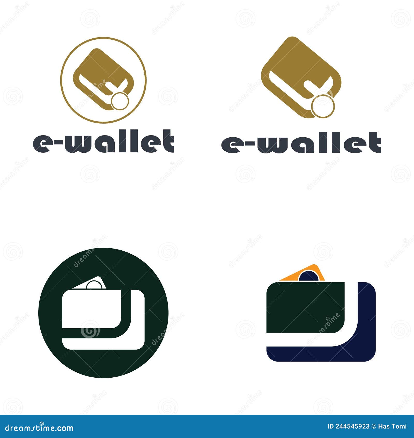 E-wallet Logo Design Icon Vector Stock Illustration - Illustration of ...