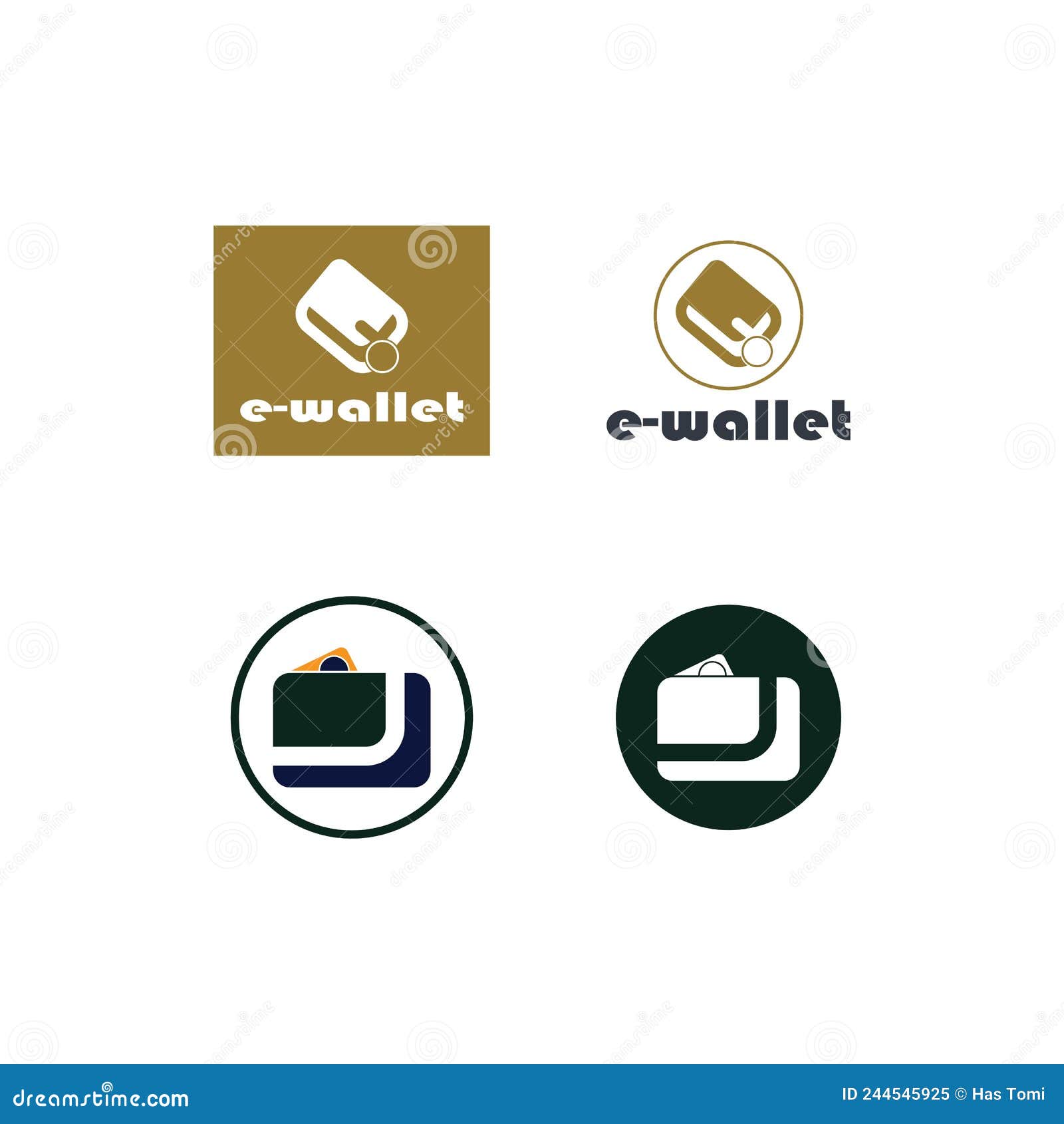 E-wallet Logo Design Icon Vector Stock Illustration - Illustration of ...