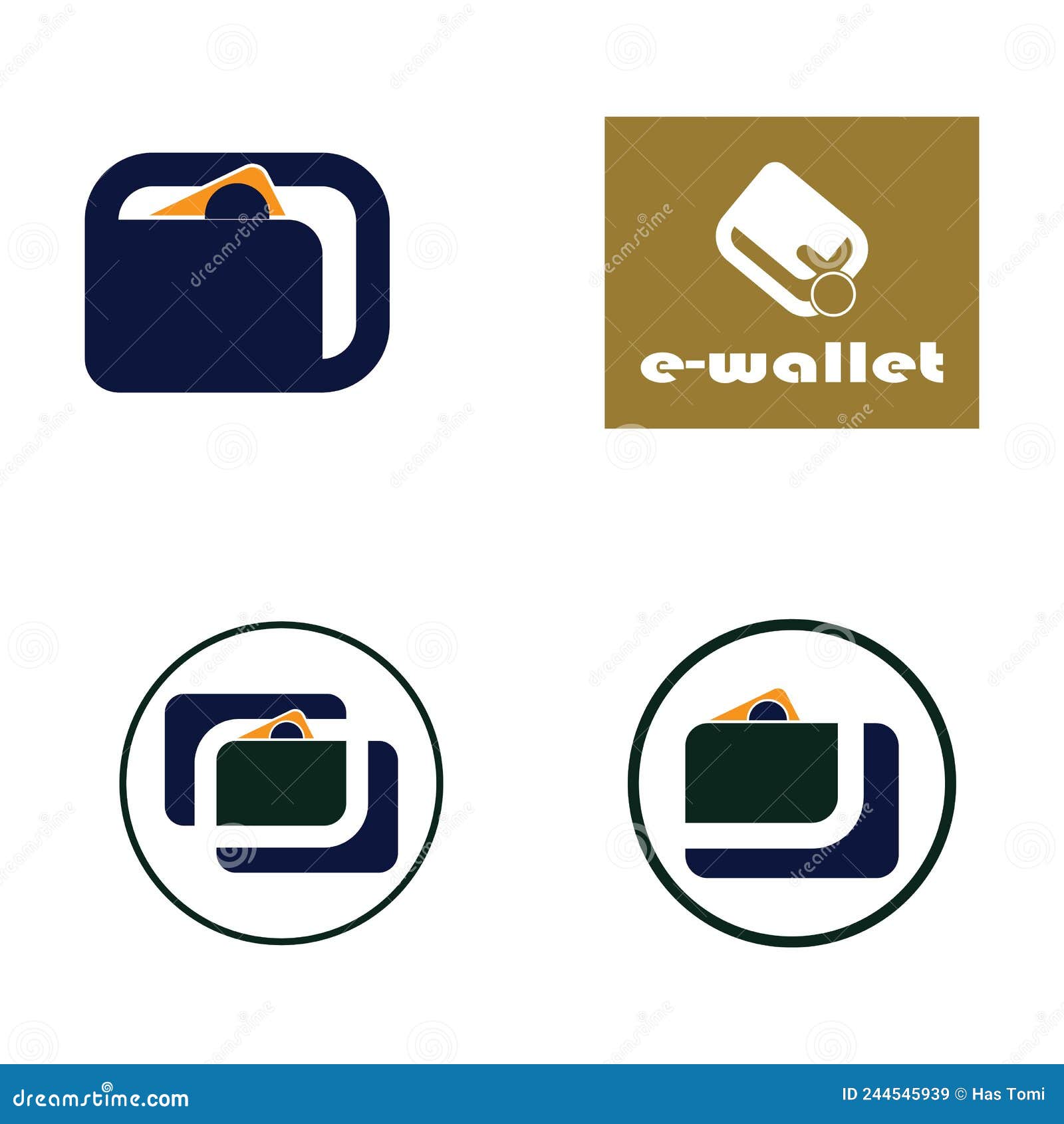 E-wallet Logo Design Icon Vector Stock Illustration - Illustration of ...
