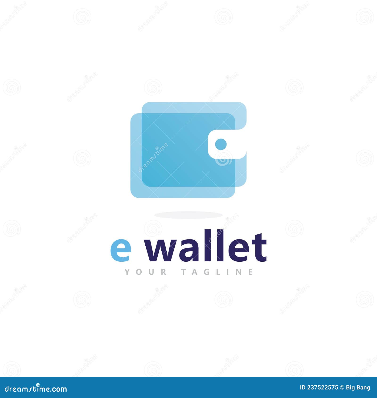 E Wallet Logo Design Vector Design Template Stock Vector - Illustration ...