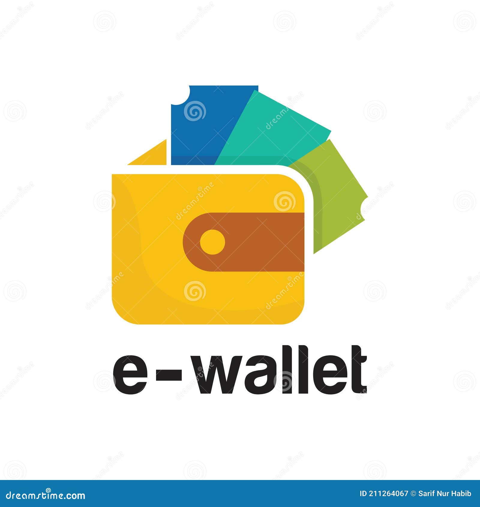 E-Wallet Logo Design Template Stock Vector - Illustration of corporate ...
