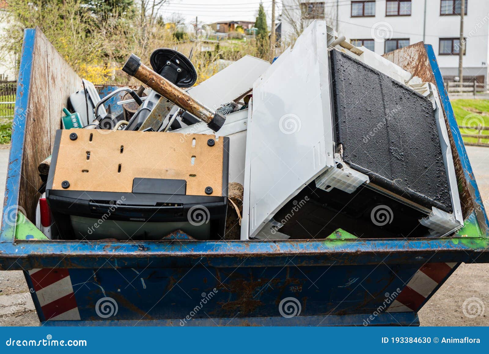 E-waste containers stock photo. Image of segregation - 193384630