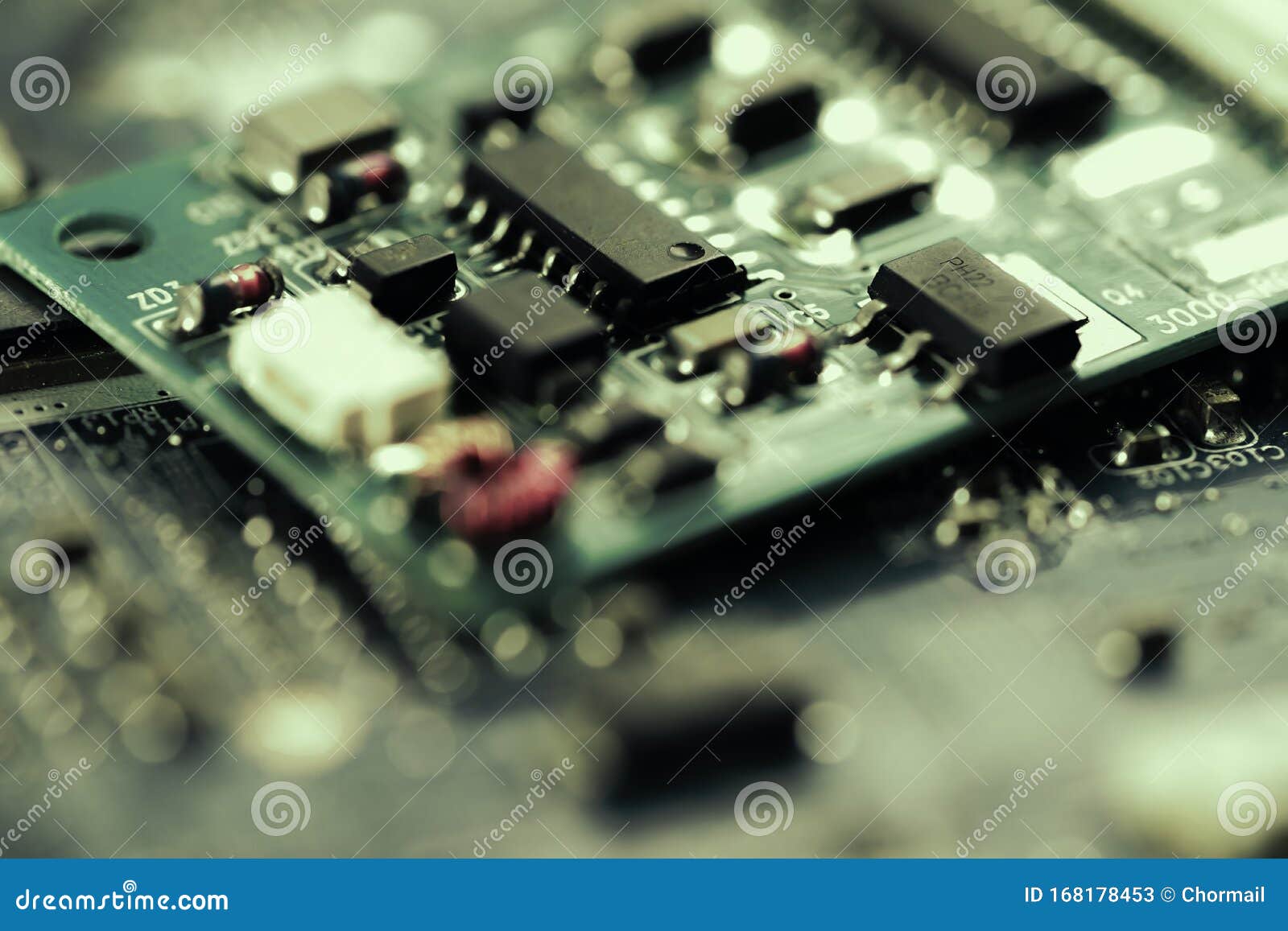 E-waste Electronic, Computer Circuit Cpu Chip Mainboard Stock Image ...