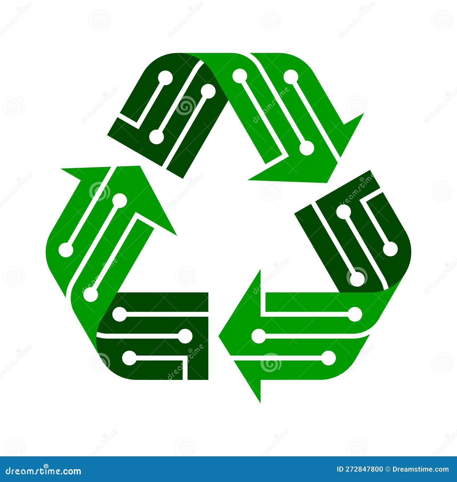 E-waste, Electronics Recycling Vector Icon Badge Stock Vector ...