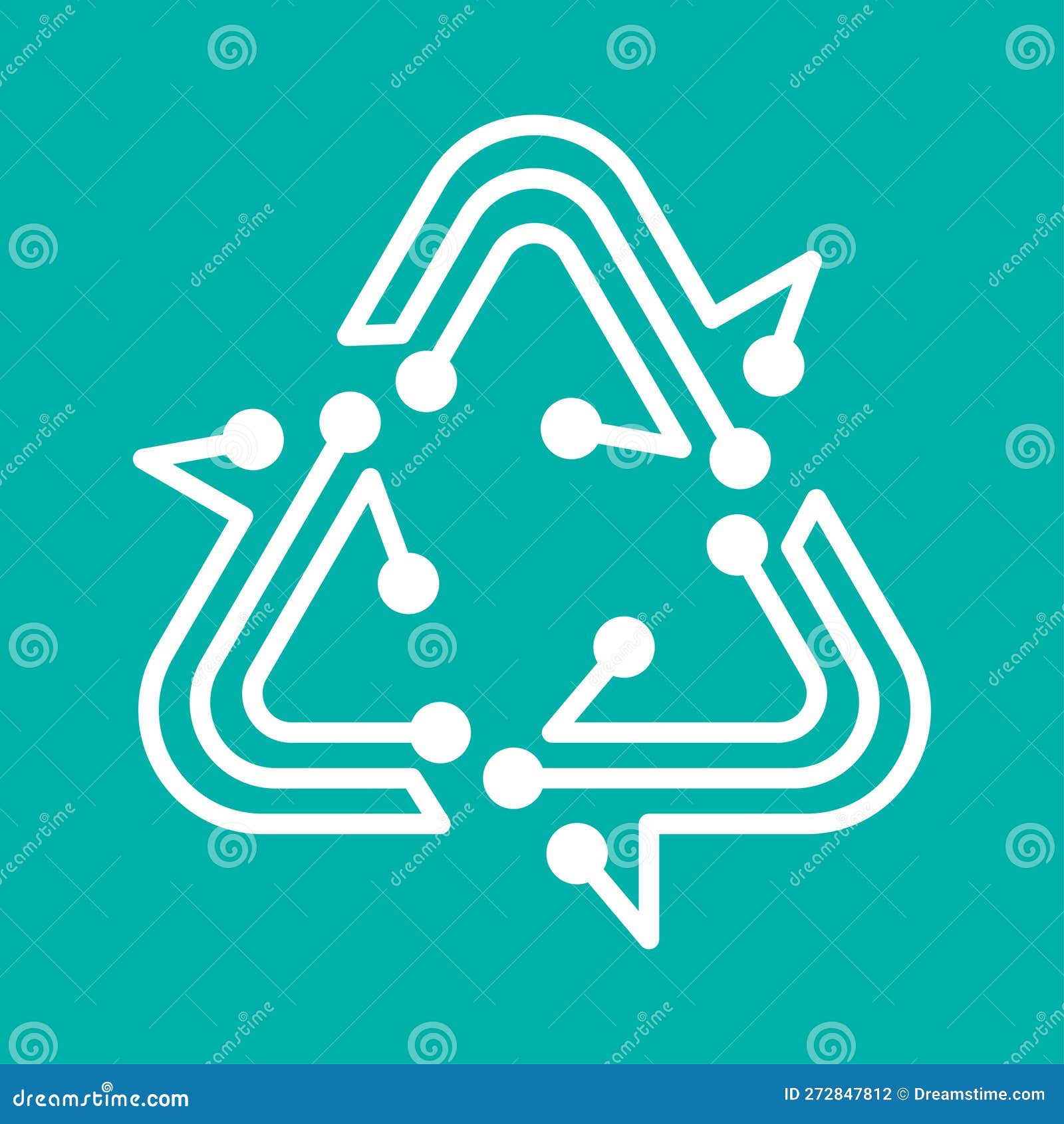 E-waste, Electronics Recycling Vector Icon Badge Stock Vector ...