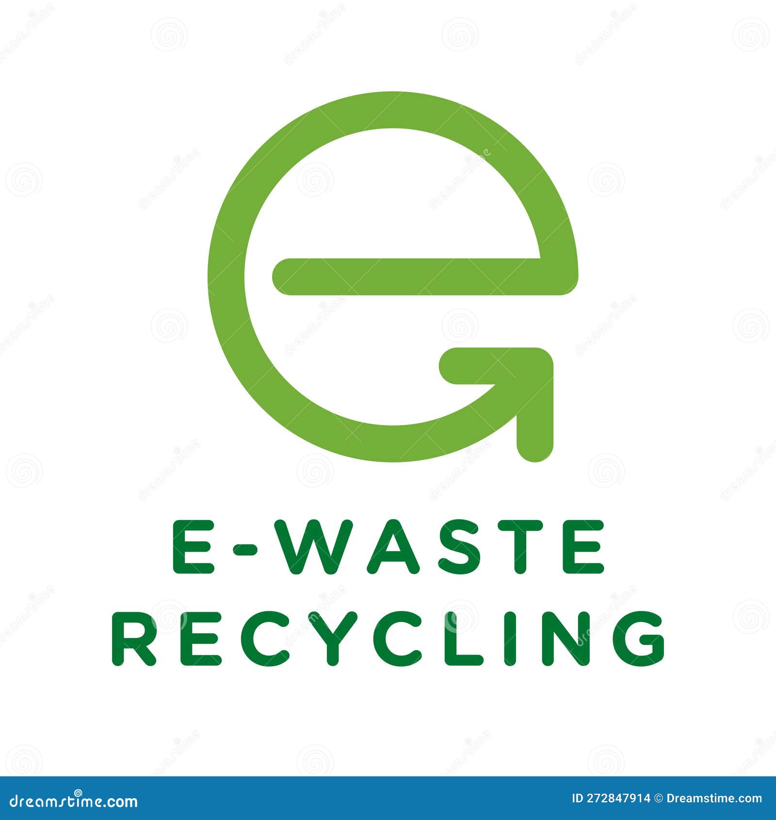E-waste, Electronics Recycling Vector Icon Badge Stock Vector ...